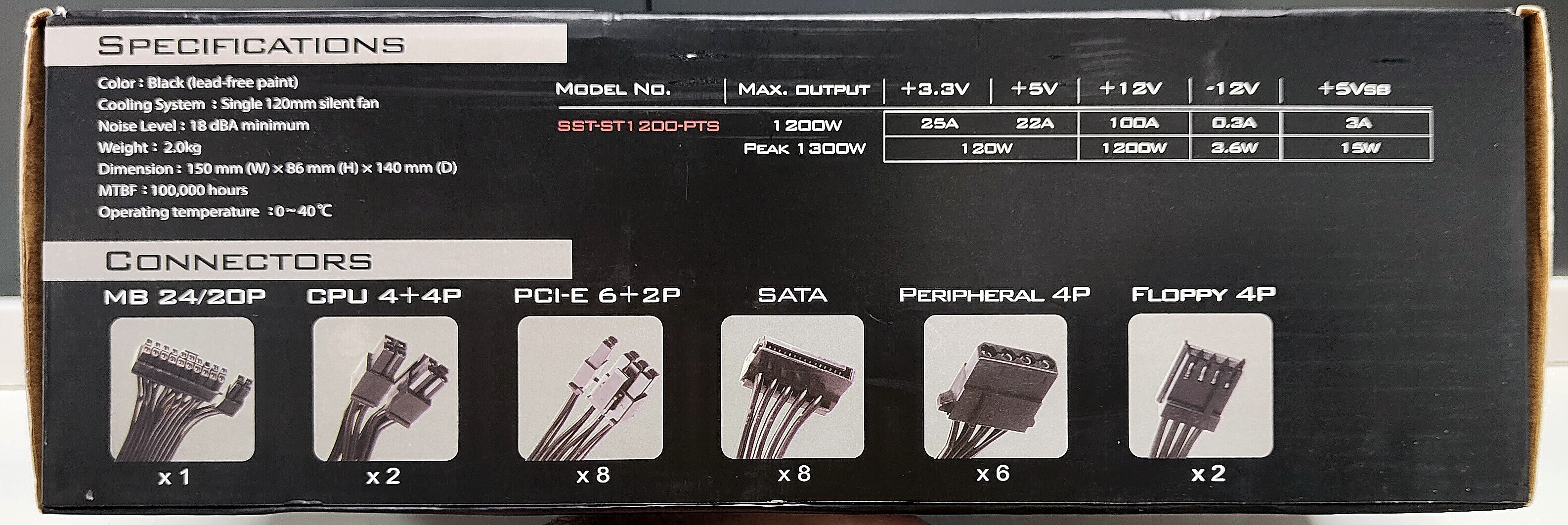 SilverStone ST1200-PTS 1200W 80 Plus Platinum Modular | PcComponentes.com