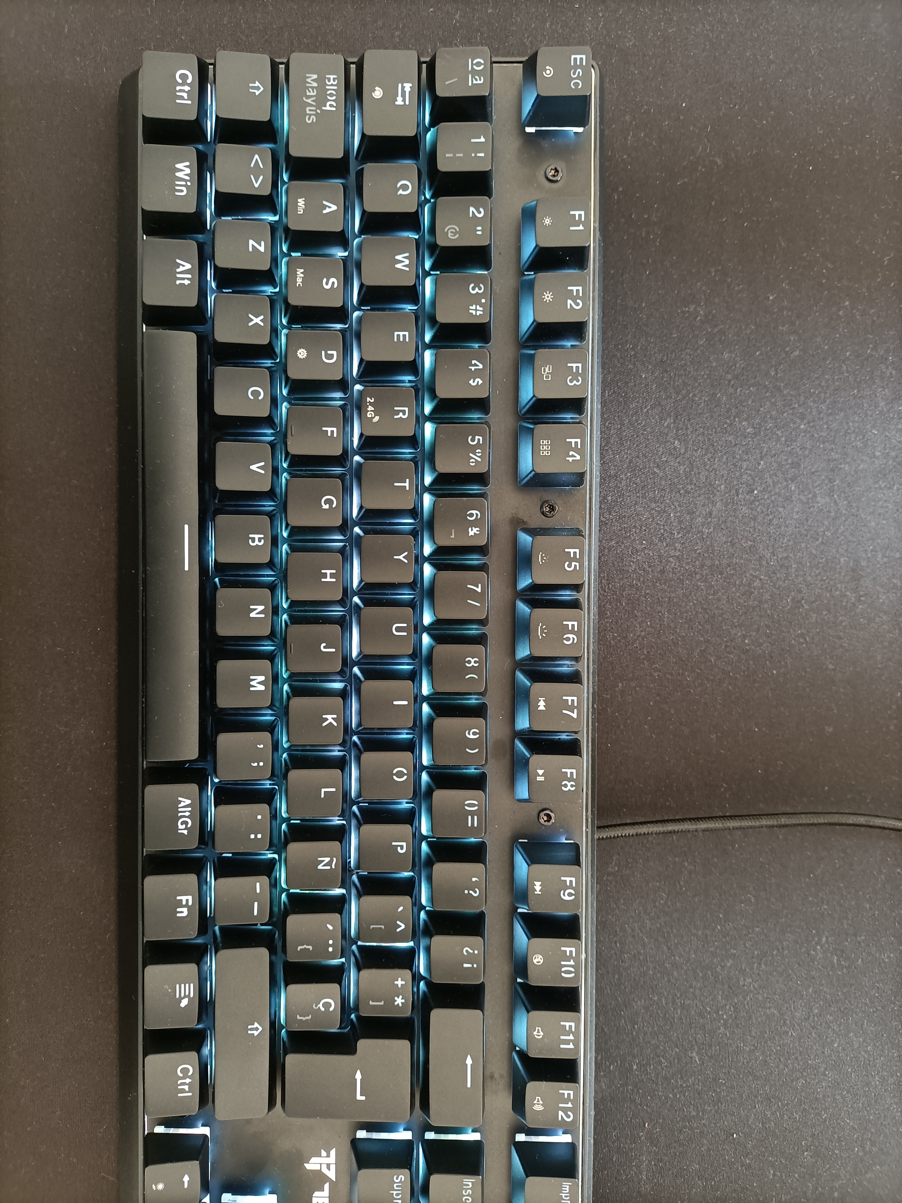 Tempest Mephisto Teclado Mecánico Inalámbrico Gaming RGB Switch Blue ...