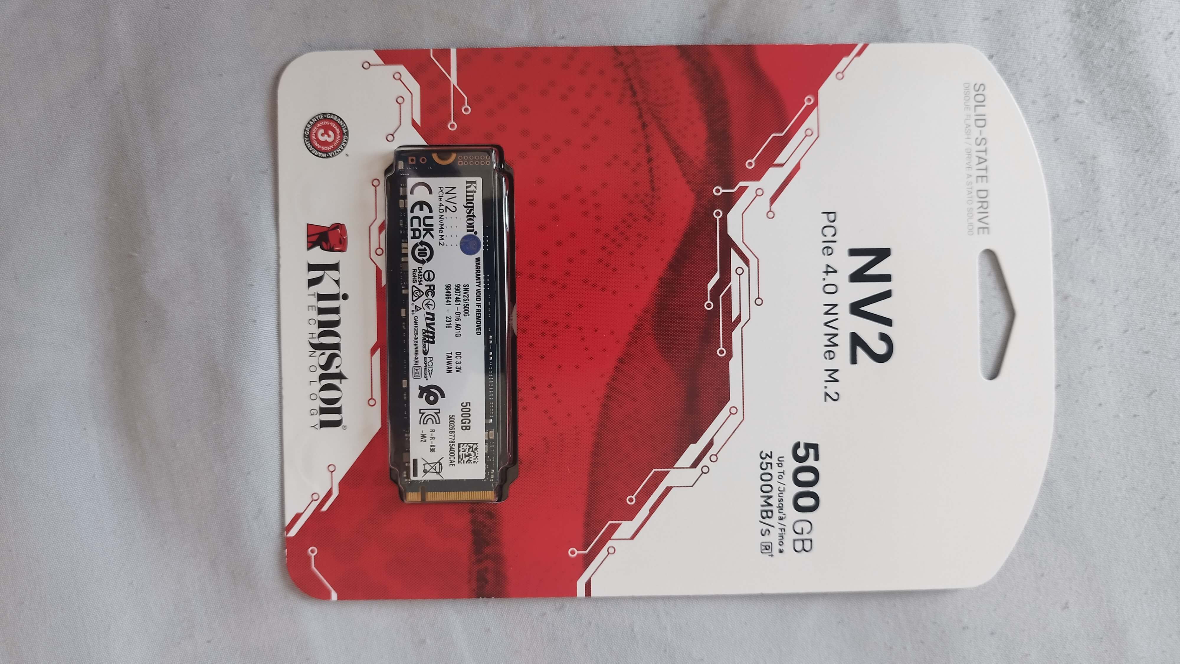 Kingston NV2 500GB SSD PCIe 4.0 NVMe Gen 4x4 | PcComponentes.pt