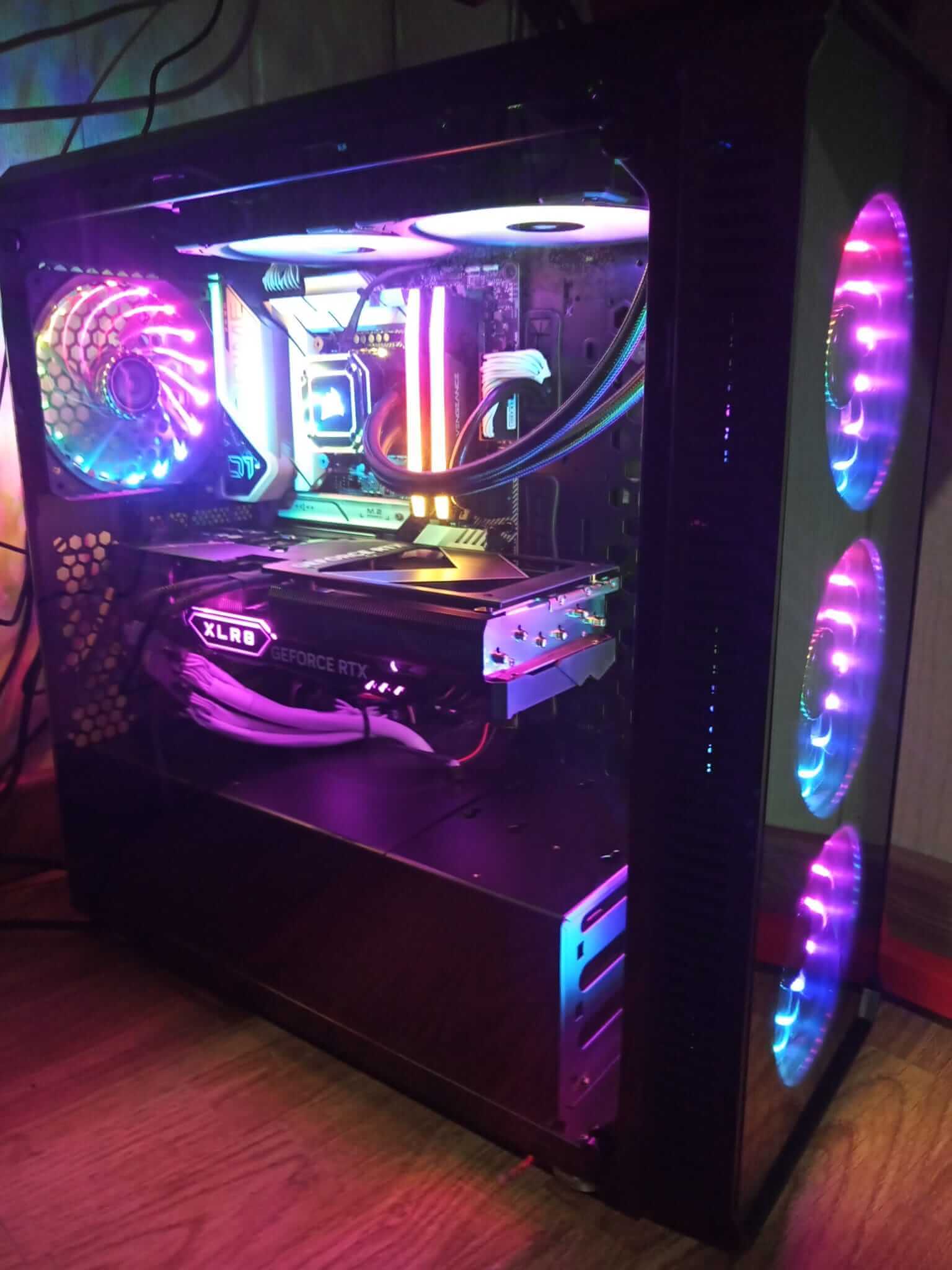Nox Hummer TGX Rainbow RGB 3.0 USB Verre Trempé LED Noir | PcComponentes.fr