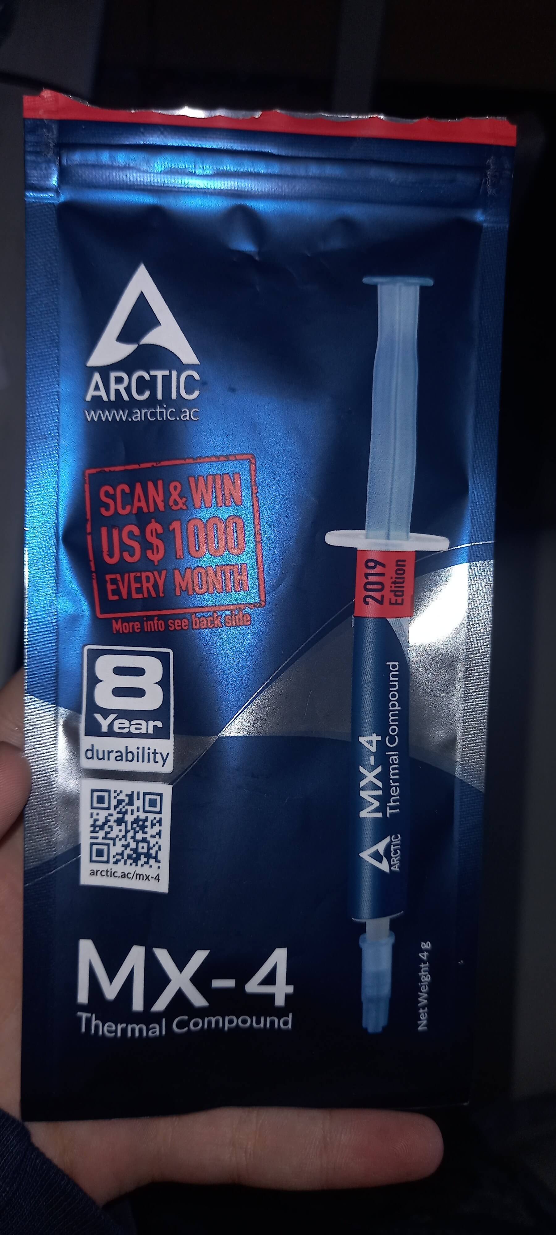Arctic MX-4 2019 Pasta Térmica 4 Gramas | PcComponentes.pt